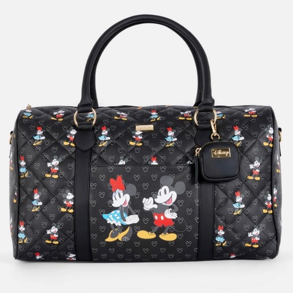 Disney | Accessories | Disneys Mickey Minnie Mouse Monogram Weekender ...